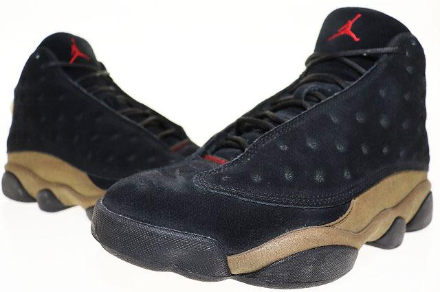 【中古】ナイキ NIKE AIR JORDAN 13 RETRO OLIVE 27cm 414571-006 AJ13 エア ジョーダン レトロ オリーブ ▲■250901