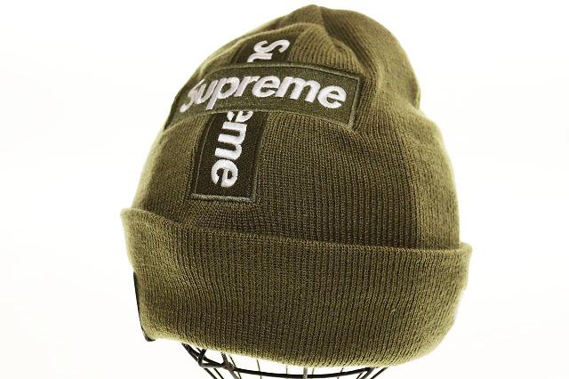 【中古】シュプリーム SUPREME 20AW NEW ERA CROSS BOX LOGO BEANIE OLIVE ニューエラ クロス ☆AA★▲■251001
