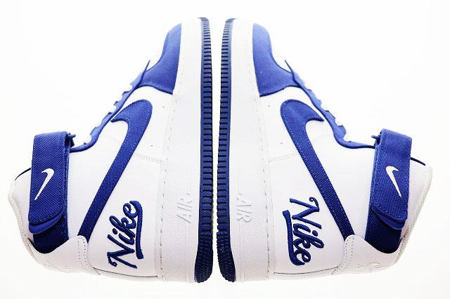 【中古】ナイキ NIKE AIR FORCE 1 HIGH LV8 EMB DODGERS 28.5cm DC8168-100 エア フォース ドジャース ▲■250908