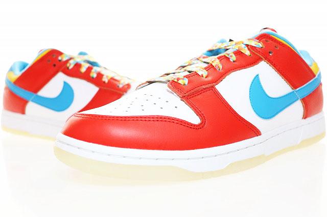 【中古】ナイキ NIKE × LEBRON JAMES DUNK LOW QS MAGIC FRUITY PEBBLES 28cm DH8009-600 ▲■250906