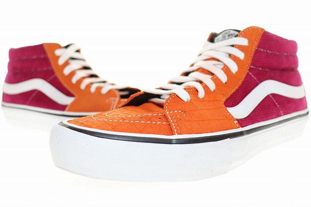 【中古】バンズ VANS × SUPREME CORDUROY LAMPIN PRO MID 29m シュプリーム コーデュロイ ランピン クロコ ▲251011