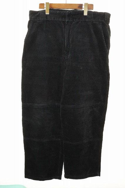 【中古】シュプリーム SUPREME × DICKIES 22AW DOUBLE KNEE CORDUROY WORK PANT BLACK 36 ディッキーズ ☆AA★251004