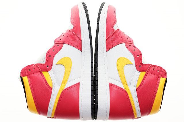 【中古】ナイキ NIKE AIR JORDAN 1 RETRO HIGH OG LIGHT FUSION RED 28.5cm フュージョンレッド ▲■250918