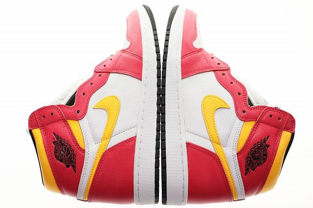【中古】ナイキ NIKE AIR JORDAN 1 RETRO HIGH OG LIGHT FUSION RED 28.5cm フュージョンレッド ▲■250918