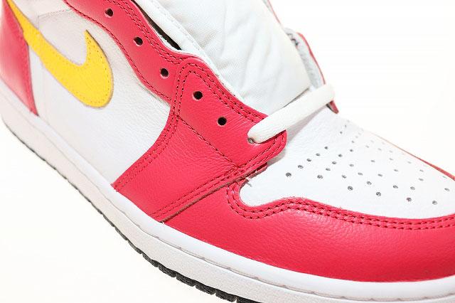 【中古】ナイキ NIKE AIR JORDAN 1 RETRO HIGH OG LIGHT FUSION RED 28.5cm フュージョンレッド ▲■250918