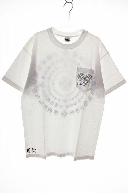 【中古】クロムハーツ CHROME HEARTS OLD CIRCLE CH PLUS S/S TEE WHITE L 2212-304-0658 サークルロゴ ☆AA★251123