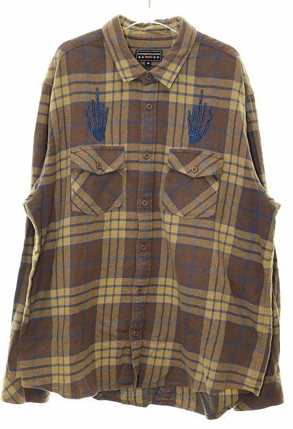 【中古】シュプリーム SUPREME HYSTERIC GLAMOUR 21SS PLAID FLANNEL SHIRT ヒステリック グラマー プレイド シャツ