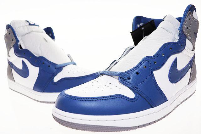 【中古】ナイキ NIKE AIR JORDAN 1 RETRO HIGH OG TRUE BLUE 28cm エア ジョーダン レトロ ハイ トゥルーブルー
