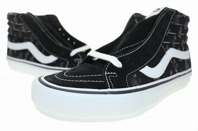 【中古】バンズ VANS SUPREME HOLE PUNCH DENIM SK8-HI 27.5cm シュプリーム ホール パンチ デニム ☆AA★▲■251107