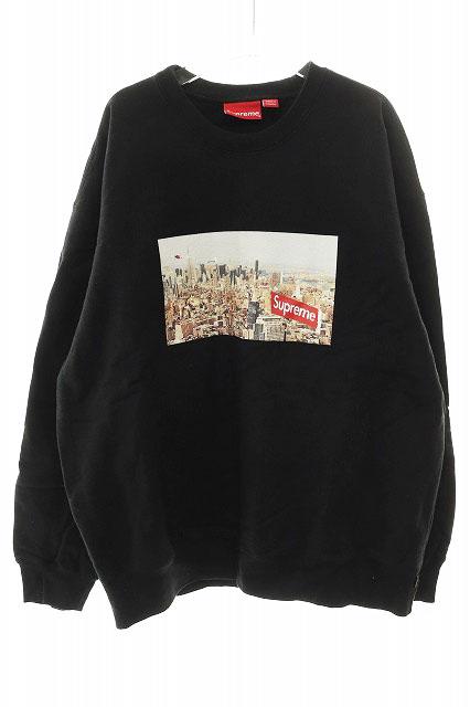 【中古】シュプリーム SUPREME 20AW AERIAL CREWNECK BLACK XL エアリアル クルーネック スウェット ☆AA★251103