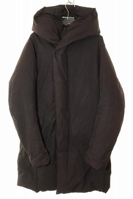 【中古】アタッチメント ATTACHMENT 19AW Pe Ny PEACHSKIN HOODED DOWN COAT BLACK SIZE2 AC93-228 251025