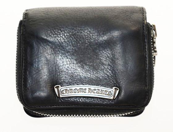 【中古】クロムハーツ CHROME HEARTS SQ ZIP BILL スクエアジップビル レザー ウォレット 財布 ☆AA★▲■ 251011