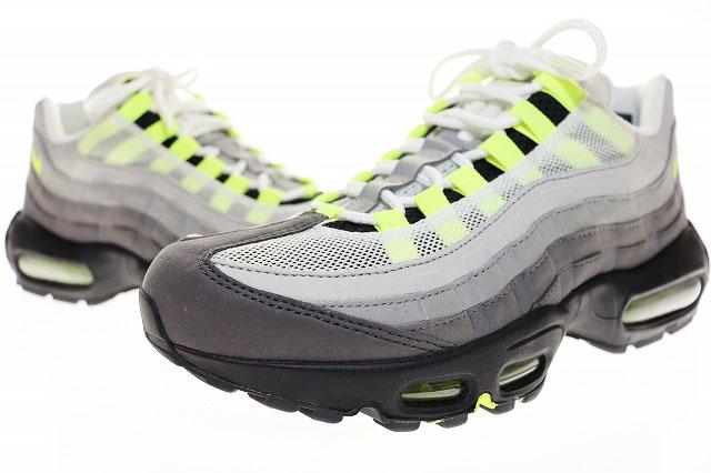 【中古】ナイキ NIKE AIR MAX 95 OG NEON YELLOW GRADATION 2018 26cm 554970-071 エア マックス ネオン ▲■250929