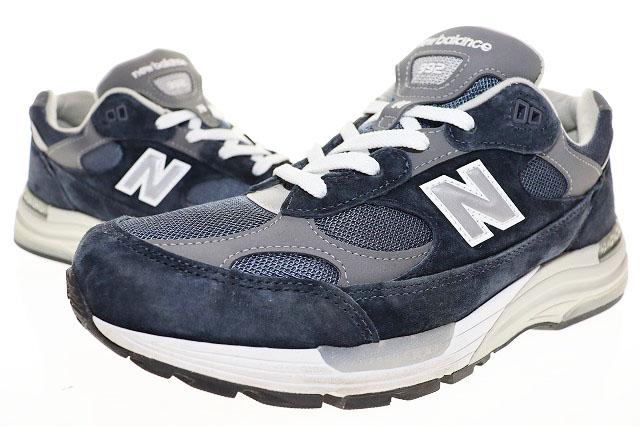 【中古】ニューバランス NEW BALANCE 992 NAVY MADE IN USA U992NY 29cm D WIDTH ローカット ネイビー ▲■250929