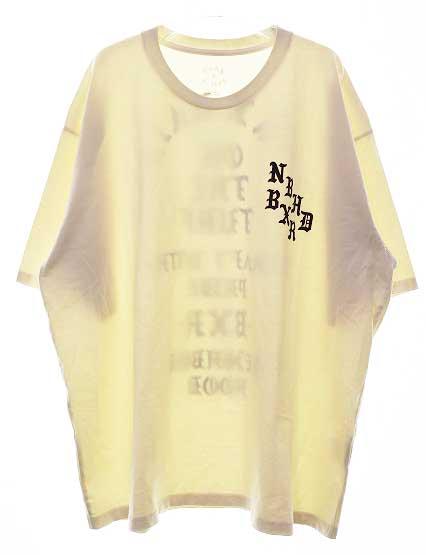 【中古】ネイバーフッド NEIGHBORHOOD × BORN & RAISED 25SS NH TEE SS-2 CREAM 3XL ボーン アンド レイズド Tシャツ