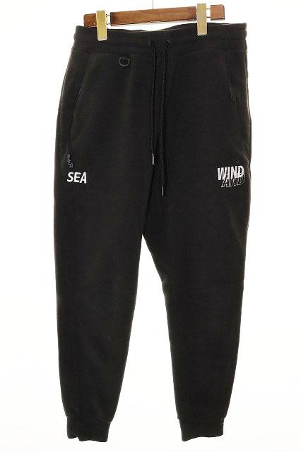【中古】ウィンダンシー WIND AND SEA フリース ジョガー パンツ M WDS-O-ESS-24-Q2-PLT-03 ロゴ 刺繍 251007
