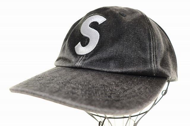 【中古】シュプリーム SUPREME 24AW PIGMENT S LOGO 6-PANEL BLACK ピグメント ロゴ キャップ ☆AA★▲■251030