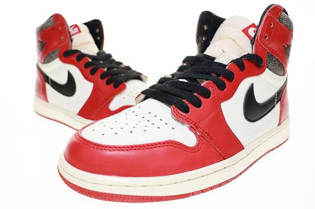 【中古】ナイキ NIKE AIR JORDAN 1 RETRO HIGH OG CHICAGO 26.5cm エア ジョーダン レトロ ハイ シカゴ ▲■251028