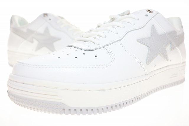 【中古】アベイシングエイプ A BATHING APE × JJJJound  BAPE STA WHITE 28cm ジョウンド ベイプスタ ▲■251014