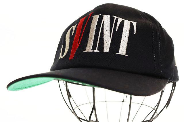 【中古】セントマイケル SAINTMICHAEL × VLONE 22AW CAP BLACK SM-S22-0000-081 ヴィーロン ロゴ ☆AA★▲251127