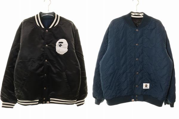 【中古】アベイシングエイプ A BATHING APE リバーシブル スタジャン 2XL 001GDI201001H ナイロン ワッペン 251022