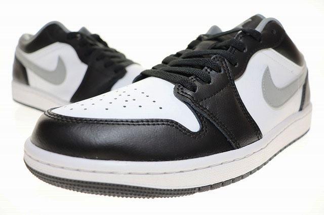 【中古】ナイキ NIKE AIR JORDAN 1 LOW BLACK GREY 27cm 553558-040 AJ1 エア ジョーダン ロー ブラック ▲■251021