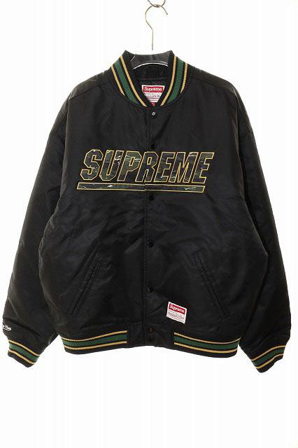 【中古】シュプリーム SUPREME × MITCHELL&NESS 24AW CAMO LOGOVARSITY JACKET BLACK M ☆AA★251124