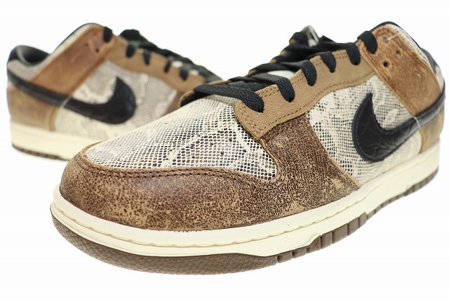 【中古】ナイキ NIKE DUNK LOW PREMIUM HEAD 2 HEAD CO JP NATURAL 28.5cm FJ5434-120 ダンク ロー ▲■251120