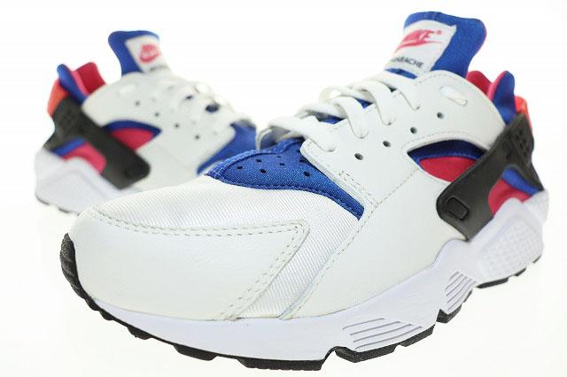 【中古】ナイキ NIKE AIR HUARACHE RUN 91 QS GAME  27cm AH8049-100 エア ハラチ ラン ゲームロイヤル ▲251125