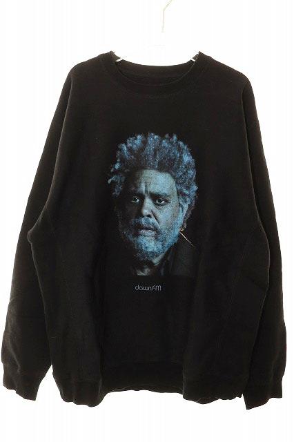 【中古】The weekend Dawn FM スウェット XL プリント クルーネック ブラック 【ブランド古着ベクトル】251206 メンズ