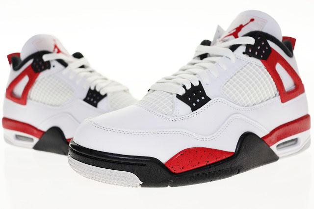 【中古】ナイキ NIKE AIR JORDAN 4 RETRO RED CEMENT 28cm DH6927-161 AJ4 エア ジョーダン レトロ レッド ▲■251204