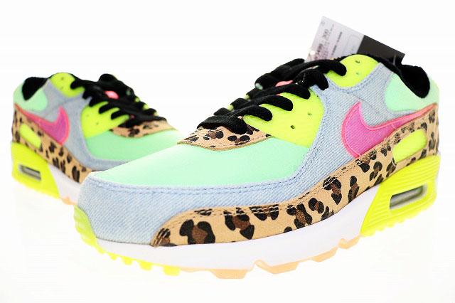 【中古】ナイキ NIKE W WMNS AIR MAX 90 LX ILLUSION GREEN 2020 27.5cm CW3499-300 ▲■251215