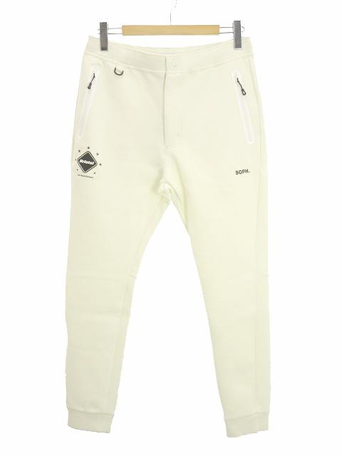 【中古】ブリストル FCRB 24AW TECH SWEAT TRAINING PANTS スウェット トレーニングパンツ L オフホワイト系