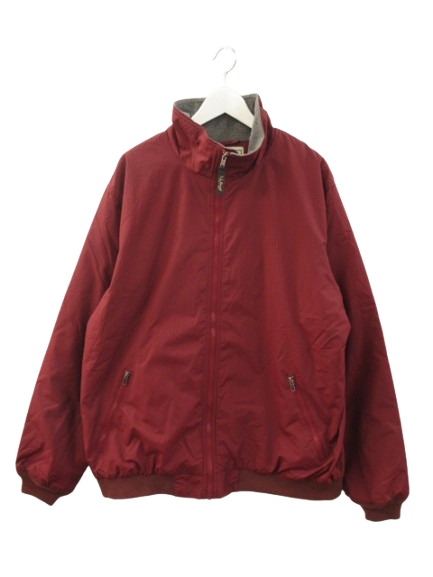 【中古】エルエルビーン L.L.BEAN  Warm-Up Jacket Fleece Lined ウォームアップ ジャケット XL ボルドー系