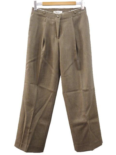 【中古】トゥデイフル TODAYFUL Lowwaist Wool Trousers ローウエスト ウール トラウザーズ パンツ ベージュ 2024AW