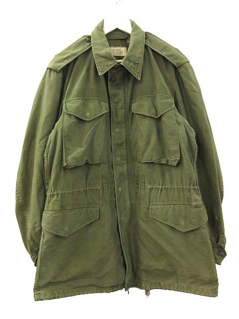 【中古】ヴィンテージ VINTAGE 50s US ARMY M-51 フィールドジャケット TALON アルミジップ ミリタリー S-LONG