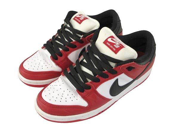 【中古】ナイキ エスビー NIKE SB DUNK LOW PRO CHICAGO VARSITY RED BQ6817-600 ダンク ロー プロ シカゴ 26.5