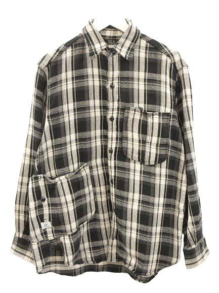 【中古】ササフラス SASSAFRAS Diggin Shirt Twill Check ディギンシャツ ツイルチェック S ブラック ボタンシャツ