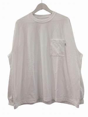 【中古】ザエンノイプロフェッショナル POCKET & CREW 2PACK LS T-SHIRTS ロングスリーブ Tシャツ カットソー 白 L