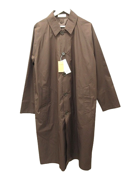 【中古】未使用品 ランデヴー オー グローブ rdv o globe ステンカラーコート ナイロンコート ブラウン 3 メンズ