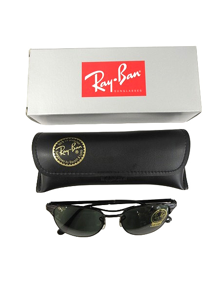 【中古】未使用品 レイバン RAY BAN ボシュロム B&L  クラシックメタル ブラックシグネット サングラス W0669 USA