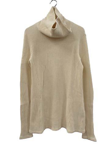 【中古】エーエフアーティファクト A.F ARTEFACT exclusive 2WAY HIGHNECK TOPS WAFFLE JERSEY 2 ECRU