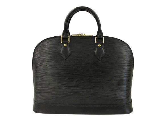 【中古】ルイヴィトン LOUIS VUITTON アルマ PM エピ M52142 ブラック レザー 本革 ハンドバッグ トート BAG カバン