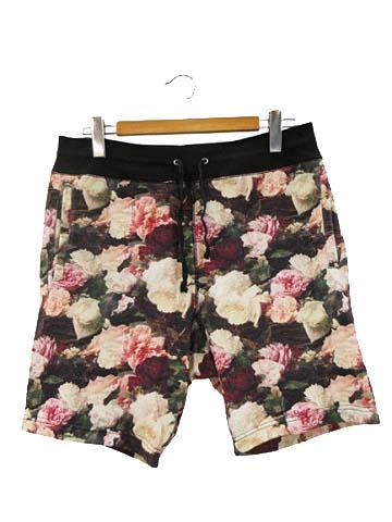 【中古】シュプリーム SUPREME 13SS Power Corruption Lies Sweat Short スウェット ショートパンツ 花柄 総柄 M