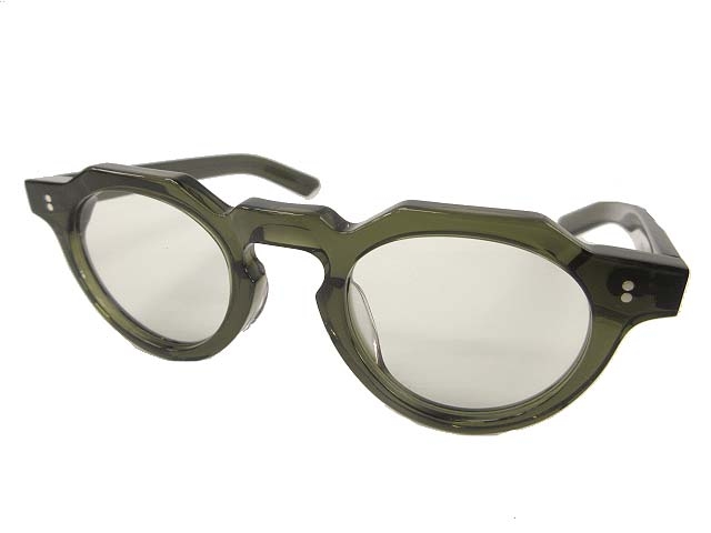 【中古】Few by NEW. フューバイニュー F5 サングラス 眼鏡 メガネ 44□24-145 グリーン系 アイウェア メンズ