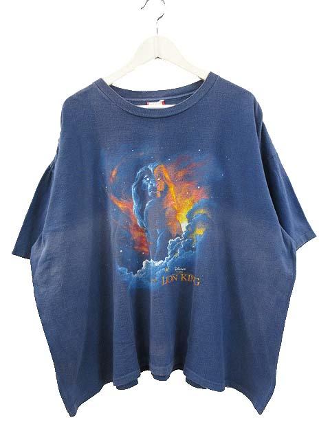 【中古】ディズニーヴィンテージ Disney 90s ライオンキング The Lion King ムファサ Tシャツ USA製 SUPER SIZE
