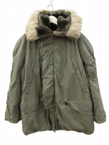 【中古】ヴィンテージ VINTAGE 80s USAF 米軍 N-3B フライトジャケット M P-6279J ミリタリー セージグリーン
