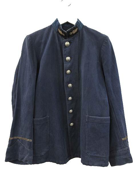 【中古】ヴィンテージ フランス アンティーク ファイヤーマン ジャケット インディゴ フレンチワーク カバーオール 中古】ヴィンテージ フランス アンティーク ファイヤーマン ジャケット