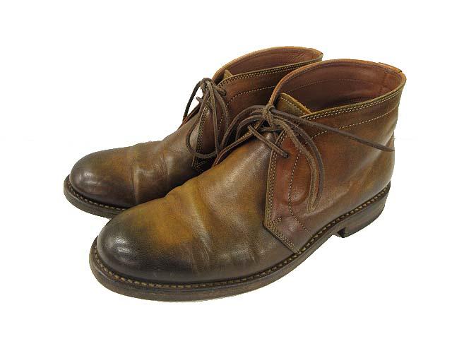 【中古】モト MOTO 1400 チャッカブーツ レザー ブラウン系 size1 メンズ