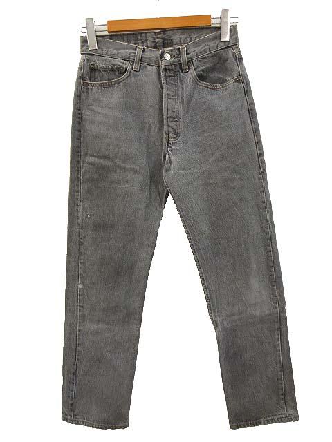 【中古】リーバイス Levi's 80s 501 0658 先染め ブラック デニムパンツ ヴィンテージ ジーンズ W29 メンズ
